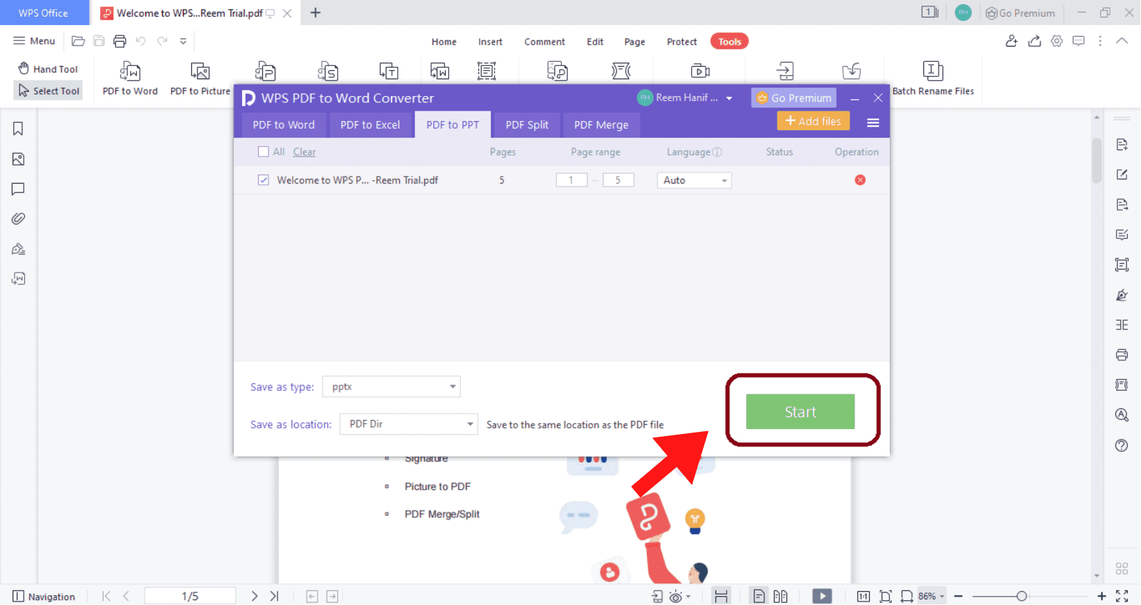How To Convert PDF To PowerPoint Presentation Use WPS Office WPS PDF 