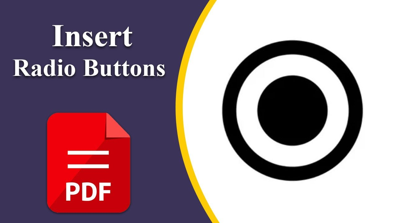 How To Add Radio Button To PDF WPS PDF Blog