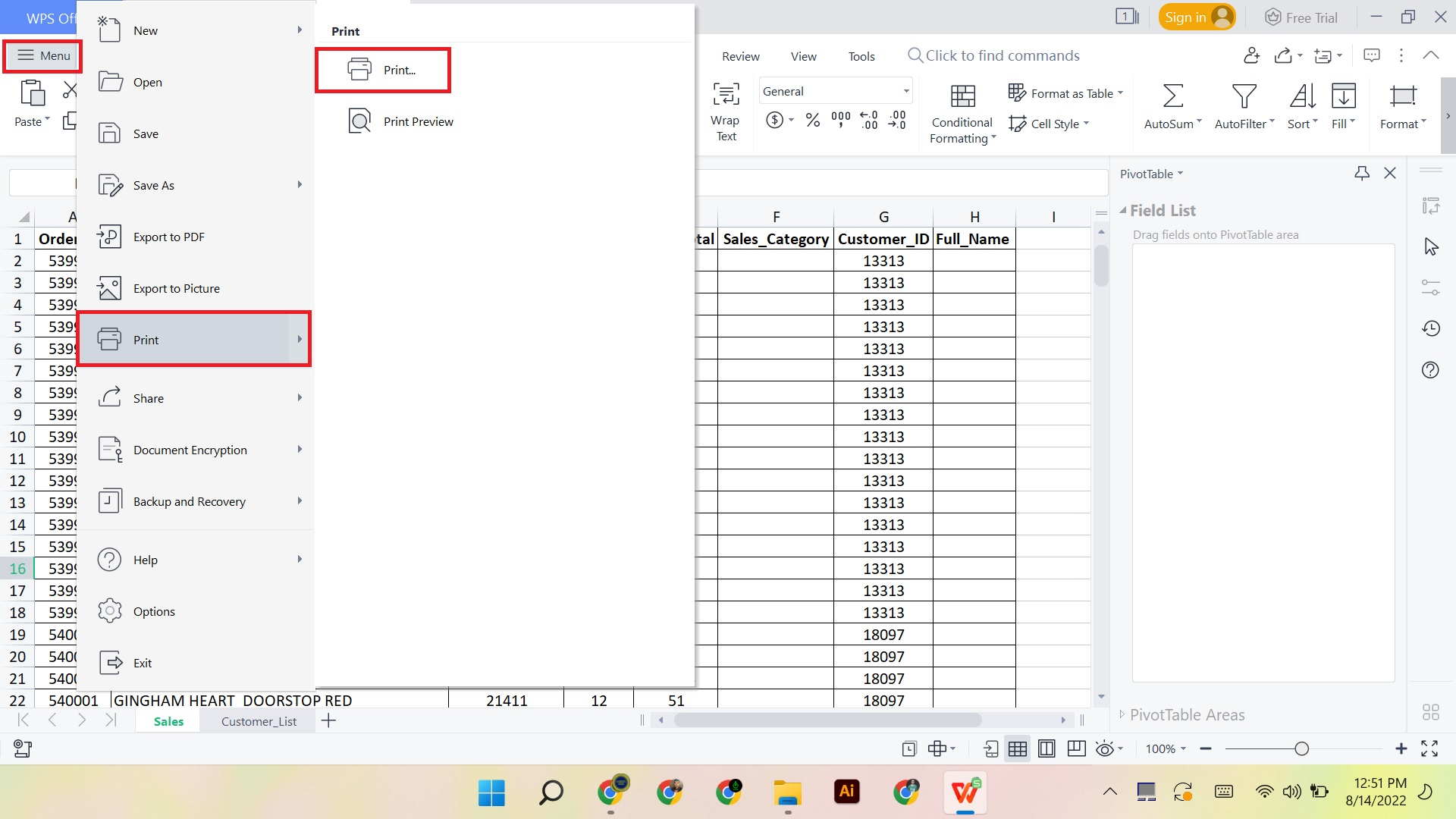 Quick Steps For How To Print Excel To PDF For Free WPS PDF Blog