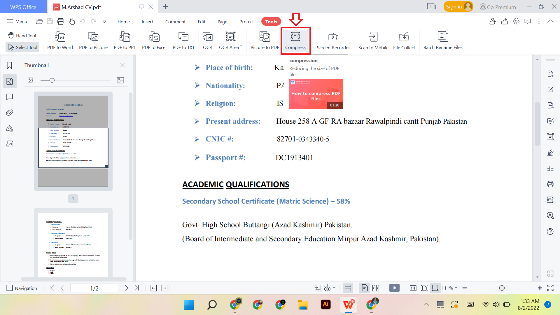 Quick Guide On How To Reduce PDF File Size For Email Attachment WPS 